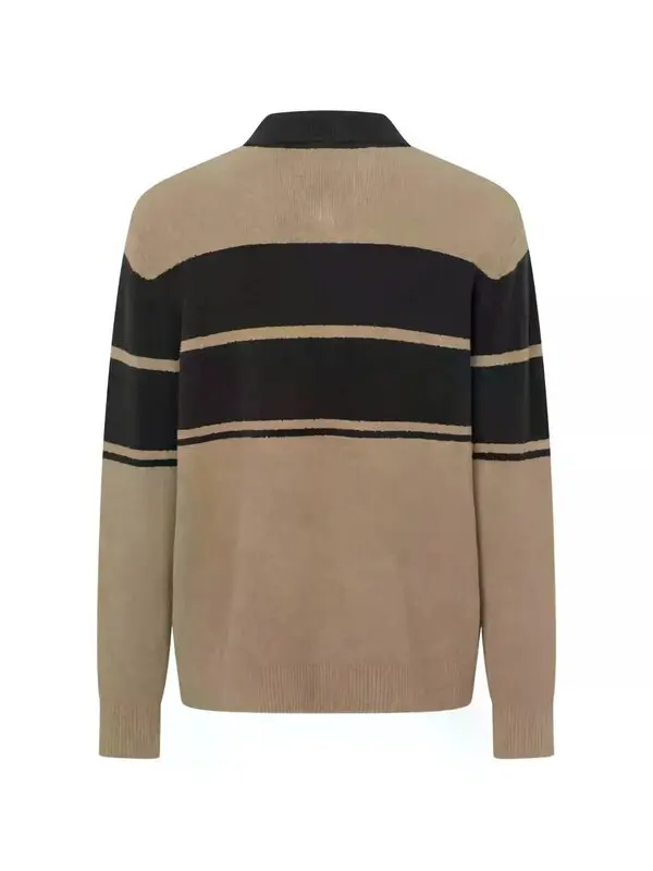 Samsøe Samsøe Sanino Striped Half-zip Polo Shirt