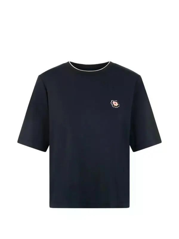 MARCCAIN Floral-patch Crew-neck T-shirt