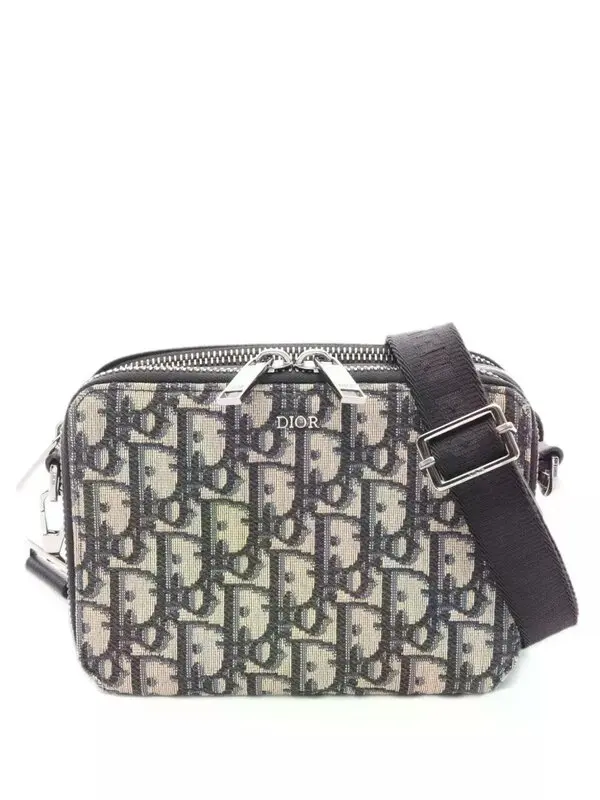 Dior 2010s Oblique Zip Pouch Shoulder Bag
