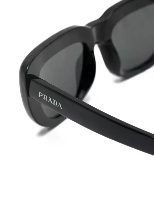 Prada Logo-print Rectangle-frame Sunglasses