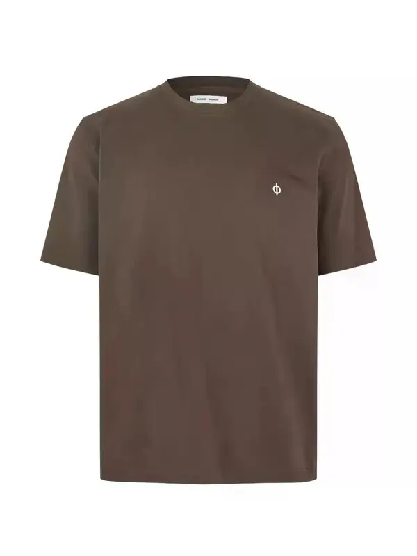 Samsøe Samsøe Saotto Logo-embroidered T-shirt - Brown