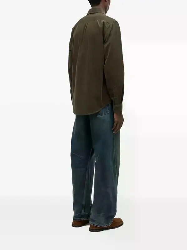 Samsøe Samsøe Saliam Corduroy Long-sleeve Shirt - Green