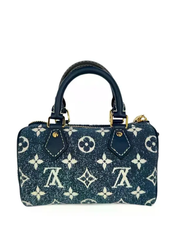 LOUIS VUITTON Nano Speedy Handbag - Blue
