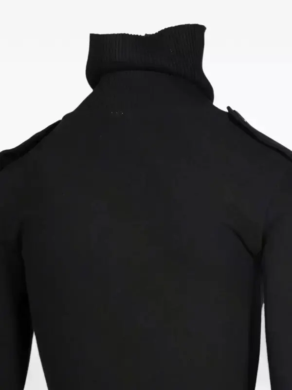 GREG ROSS High-collar Flap-pocket Bodysuit