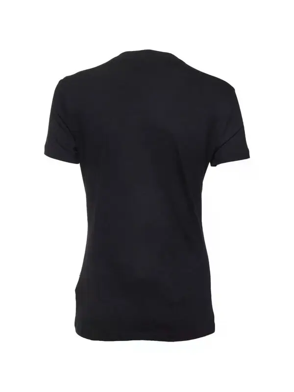Versace Crystal-embellished T-shirt - Black