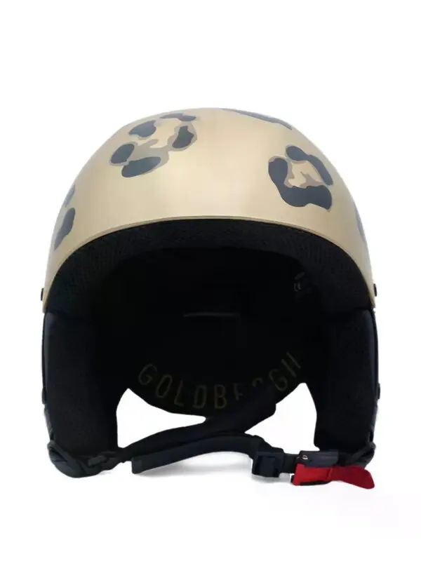 Goldbergh Jaguar-print Ski Helmet - Gold