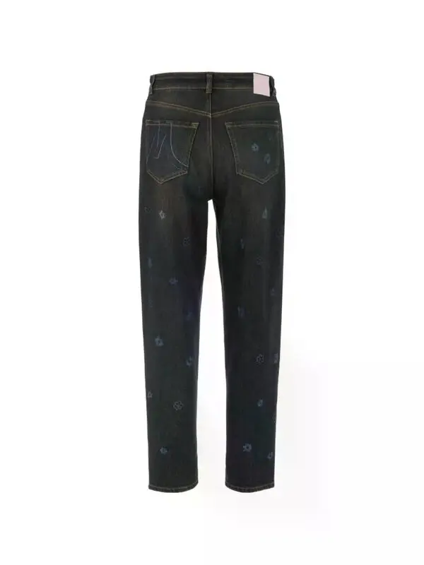 MARCCAIN Floral-embroidered Jeans