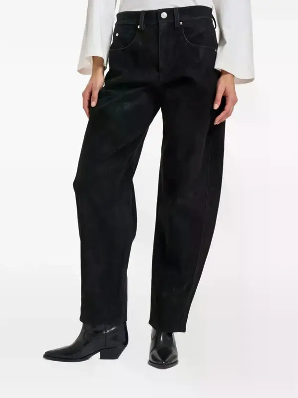 MARANT ETOILE Belky Crackle-effect Jeans