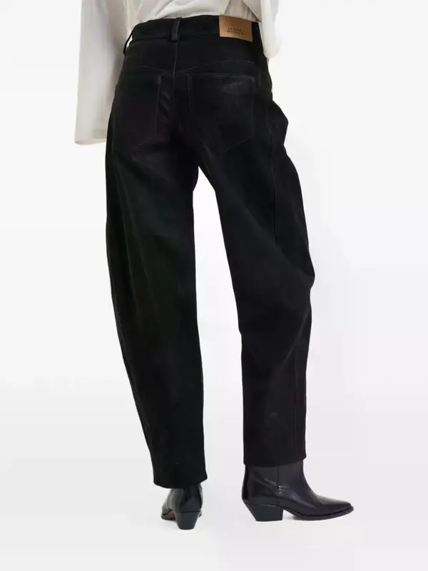 MARANT ETOILE Belky Crackle-effect Jeans