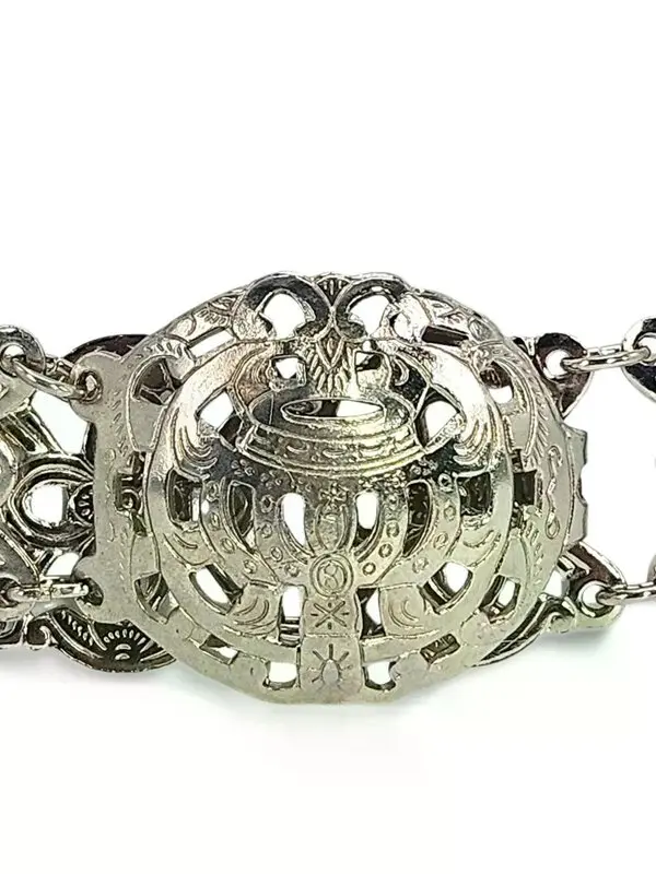 MADISON MAISON 1970s Ornate Floral Chain Belt