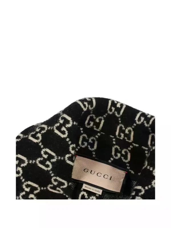 Gucci Gg Supreme-jacquard Cape Coat