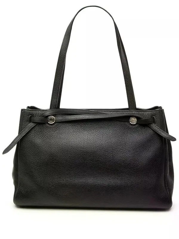 Hermès 1990-2010 Buffalo Cabana Tote Bag - Black