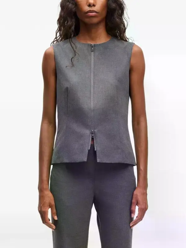 Samsøe Samsøe Sarima Zip-up Sleeveless Vest
