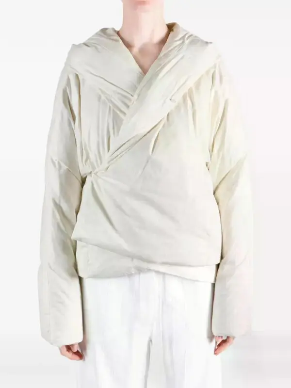 TAIGA TAKAHASHI Hooded Wrap-front Jacket