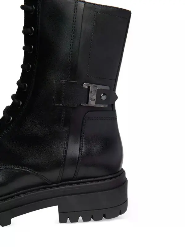 NEROGIARDINI Buckle-detail Lace-up Boots