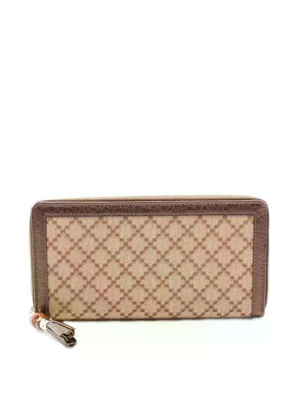 Gucci 2010s Diamante Bamboo Wallet - Neutrals
