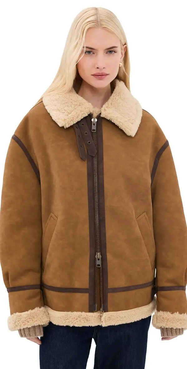 DUNST B-3 Faux Suede Jacket