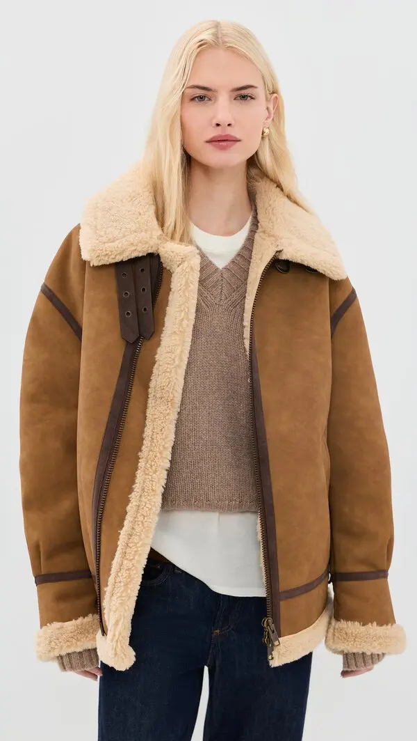 DUNST B-3 Faux Suede Jacket