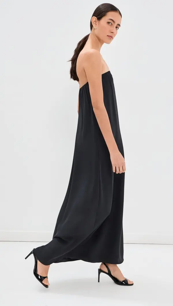Sablyn Arden Strapless Silk Maxi Dress