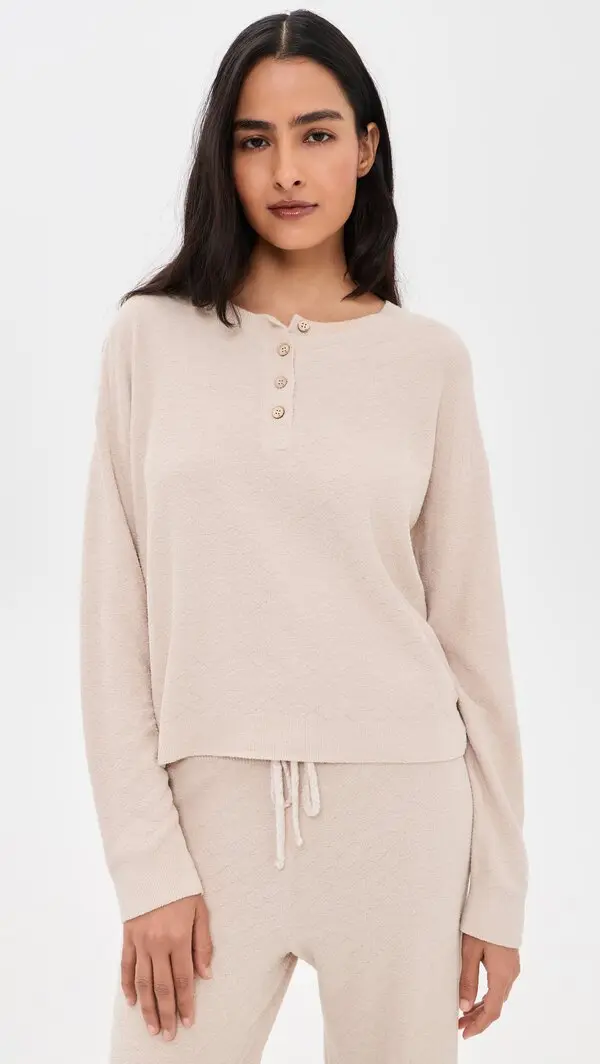 Barefoot Dreams Ccul Diamond Quilt Henley