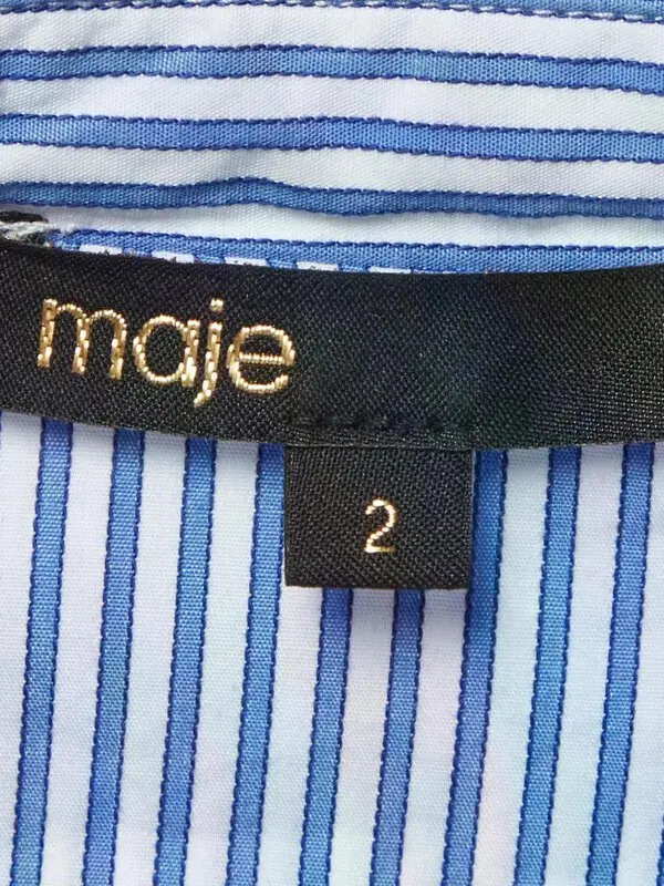 Maje Striped Button-front Shirt