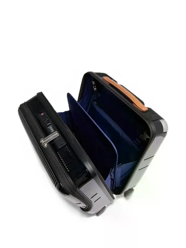 LANCEL Logo-embossed Ribbed Suitcase