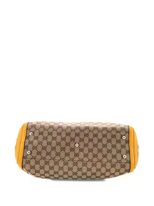 Gucci Bella Gg Canvas With Leather Medium Tote Bag