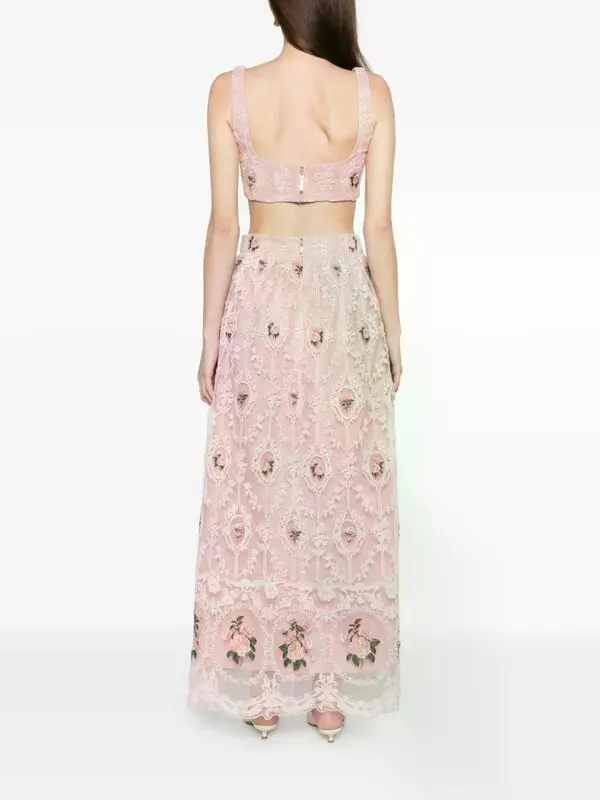 Agua Bendita Tangelo Maxi Skirt