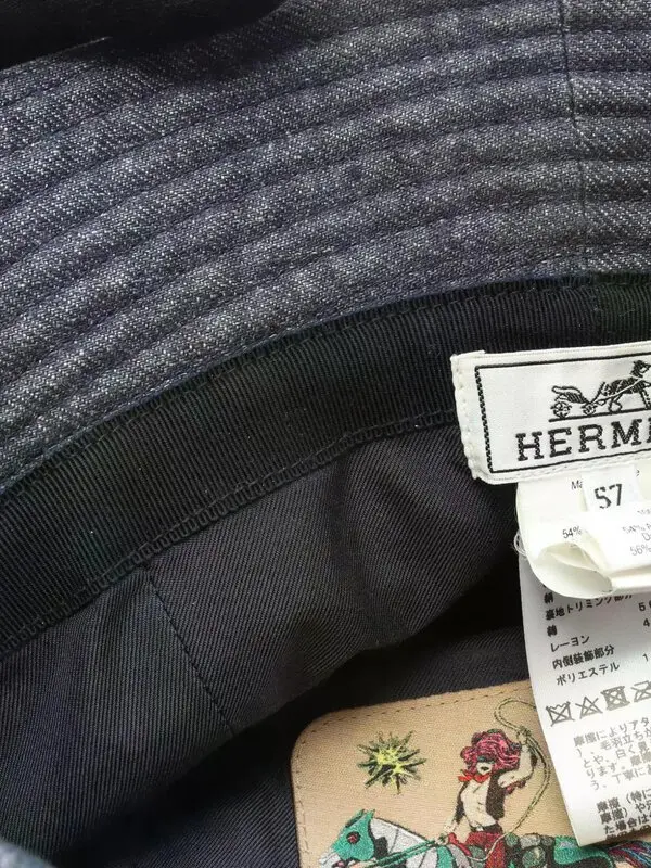 Hermès 2000s Serie Button Bucket Hat