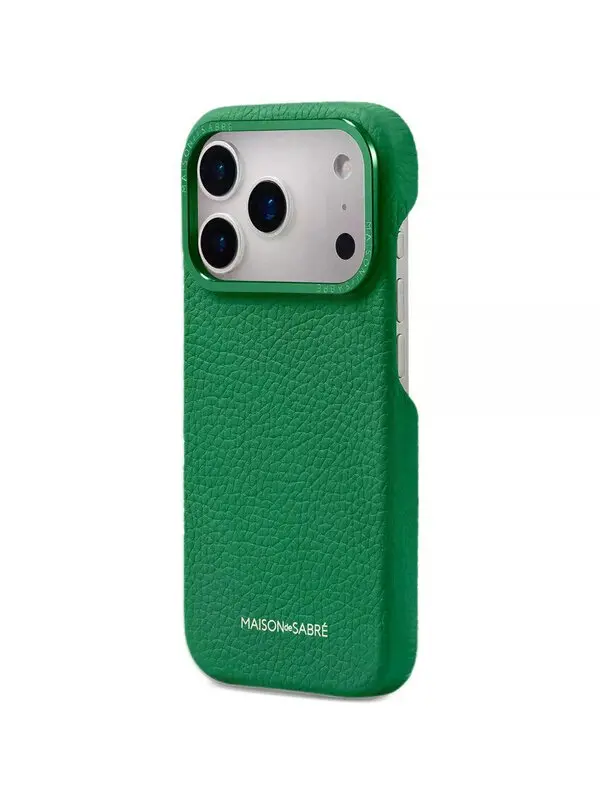 MAISON DE SABRE Grainy Leather Iphone 18 Pro Phone Case