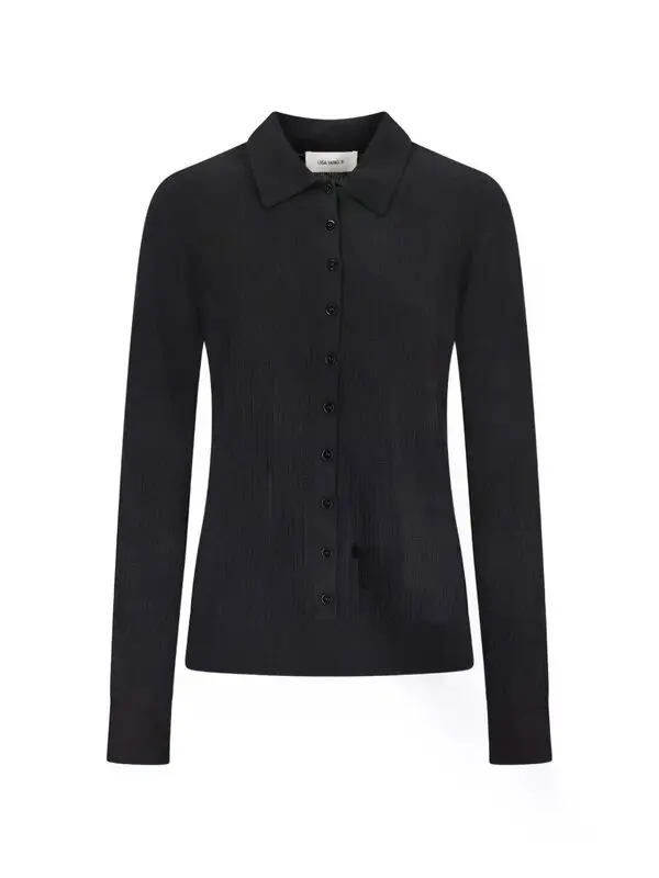 LISA YANG Agata Ribbed-knit Cardigan - Black