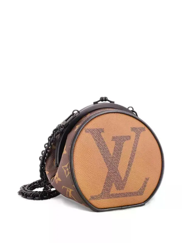 LOUIS VUITTON Boursicot Boite Chapeau Bag Reverse Monogram Giant Shoulder Bag