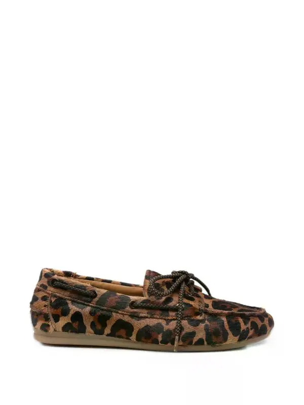 TORAL SHOES Kimana Leopard-print Boat Shoes