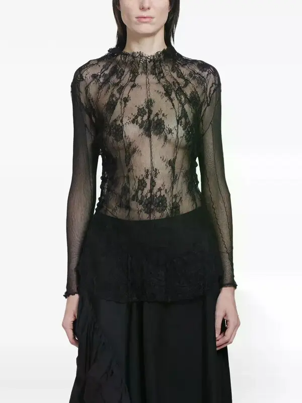 MARC LE BIHAN Lace Corset-style Top