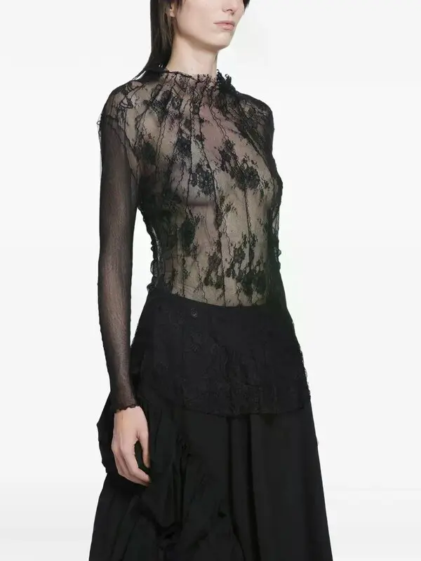 MARC LE BIHAN Lace Corset-style Top