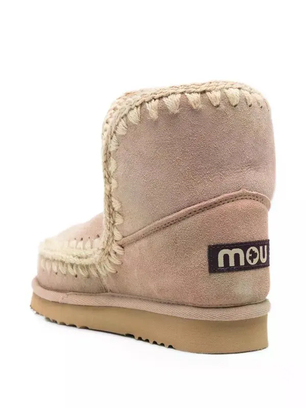 Mou Eskimo 18 Crochet-trim Ankle Boots