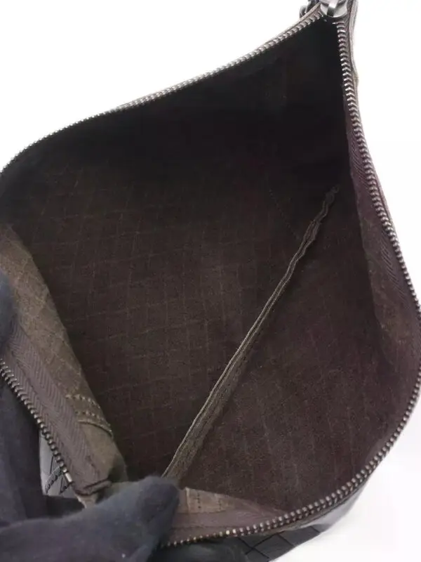 Bottega Veneta 2010s Intrecciato Butterfly Pouch