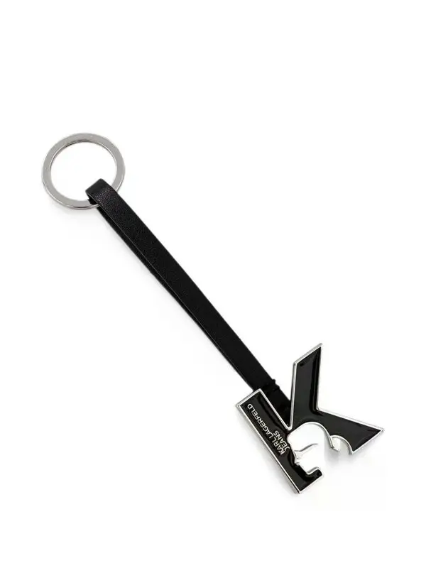 Karl Lagerfeld Logo-plaque Cardholder And Keyring Set