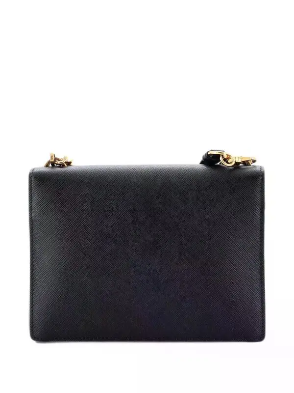 Prada Cammeo Chain Flap Saffiano Leather Small Crossbody Bag
