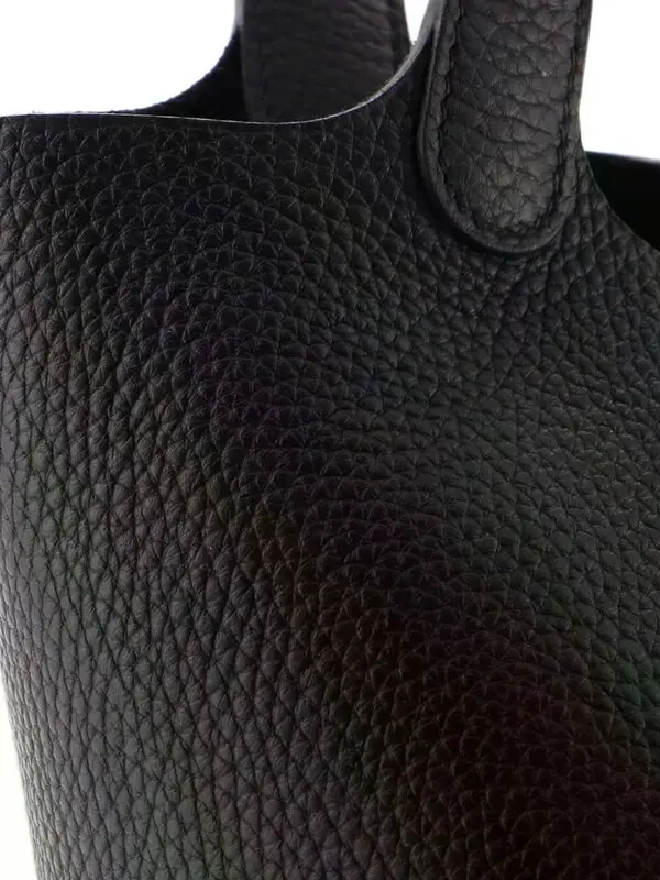 Hermès Picotin Lock Bag Clemence Pm Bucket Bag - Black