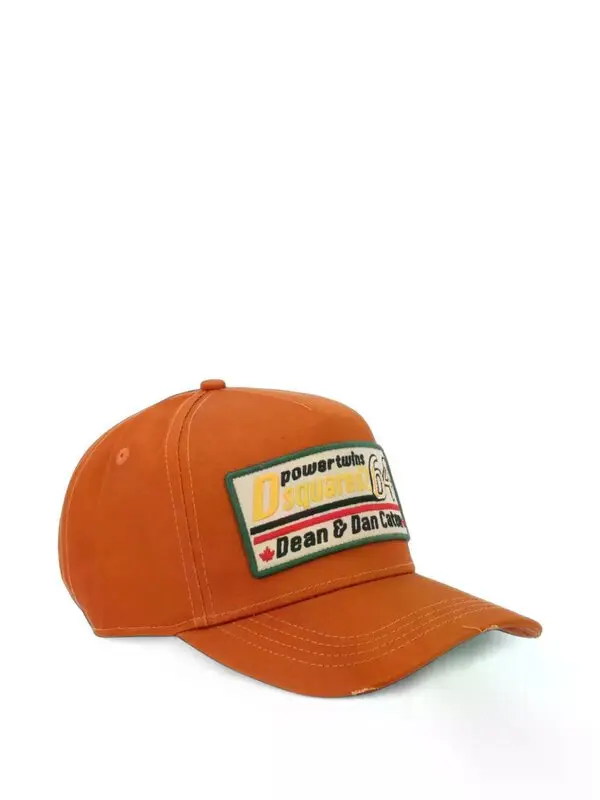 Dsquared2 Logo-patch Distressed Baseball Cap