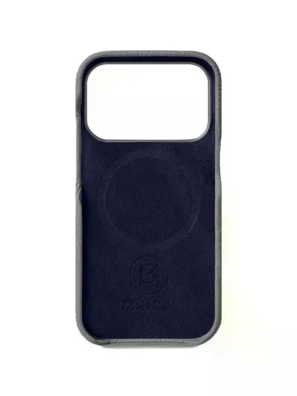 MAISON DE SABRE Dritan Pro Max 17 Leather Phone Case - Grey