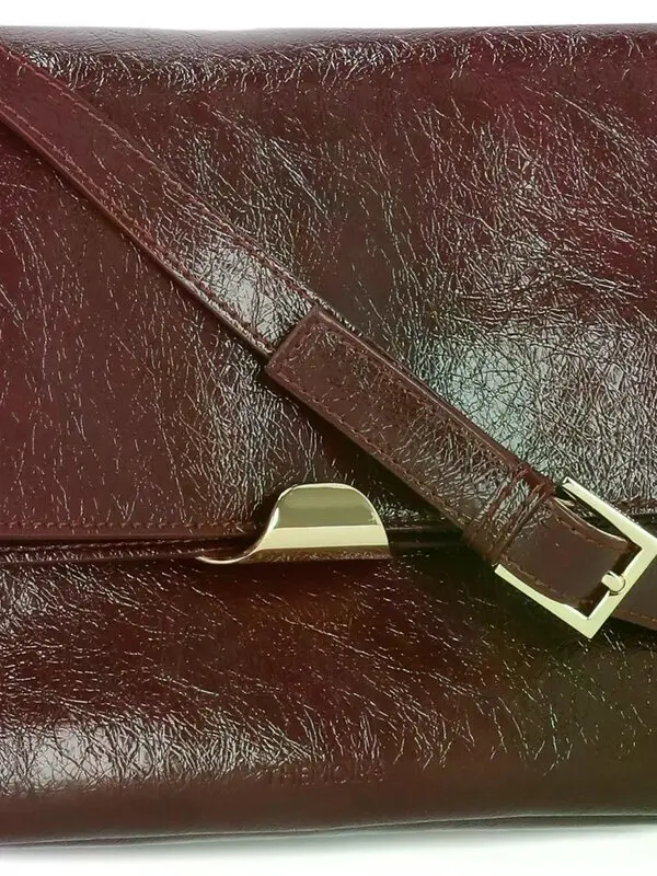 THEMOIRE Crinkled-finish Shoulder Bag