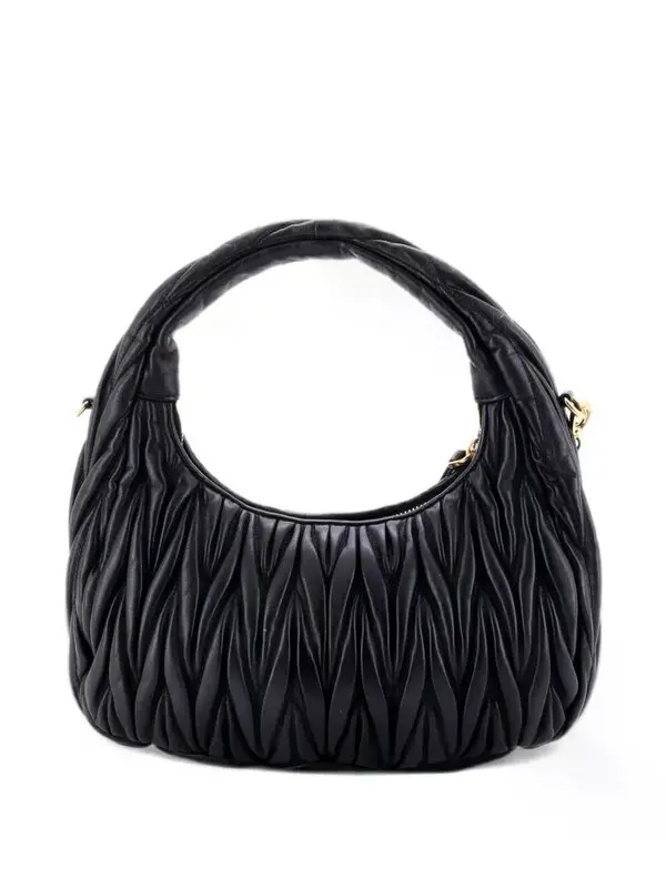 Miu Miu Wander Matelasse Leather Small Hobo Bag