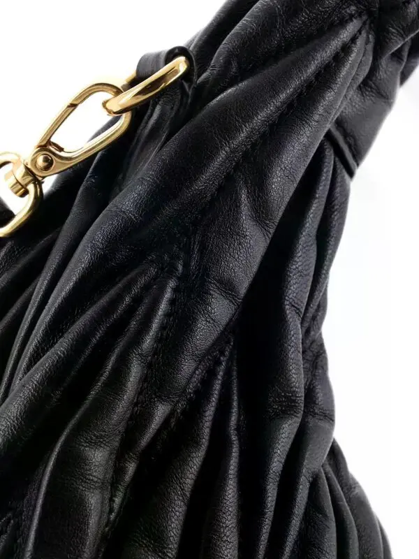 Miu Miu Wander Matelasse Leather Small Hobo Bag