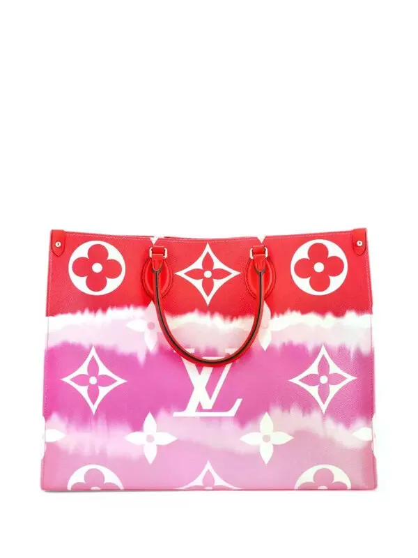 LOUIS VUITTON Onthego Limited Edition Escale Monogram Giant Gm Tote Bag - Pink