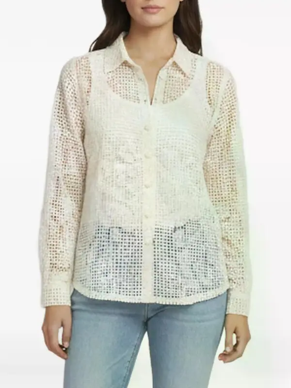 Zimmermann Crochet Sheer Shirt