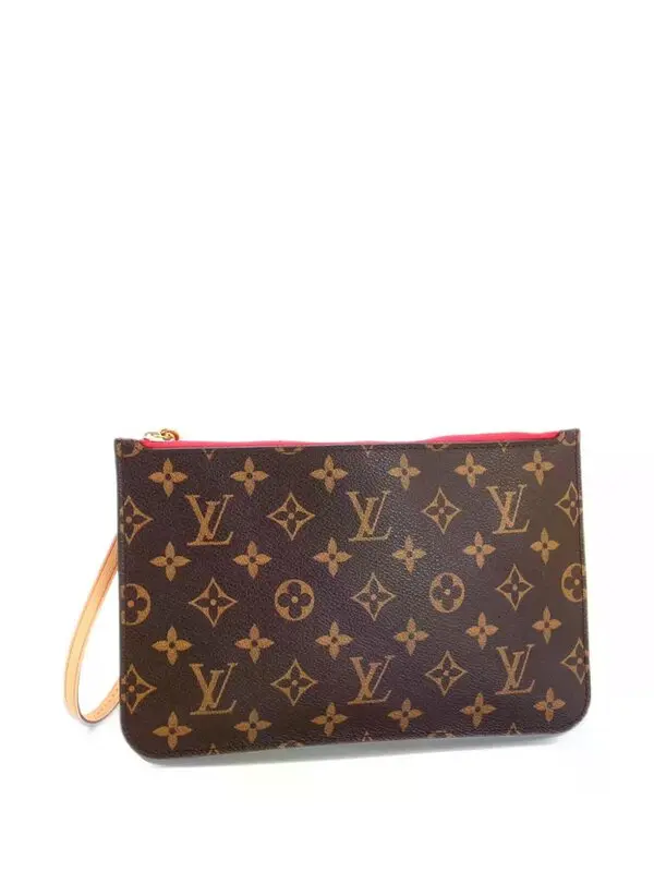 LOUIS VUITTON Neverfull Pochette Monogram Canvas Large Pouch