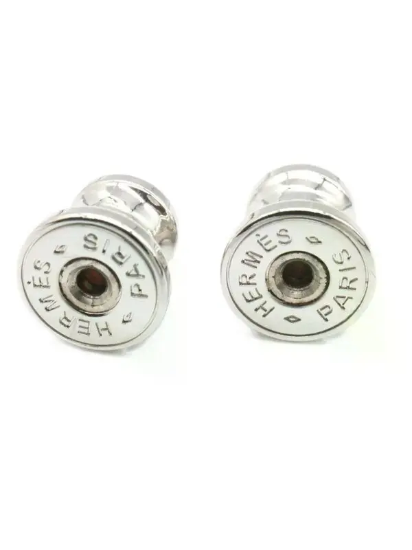 Hermès 2010s Buffalo Horn Drop Earrings
