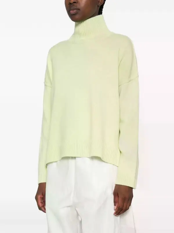 SCAGLIONE High-neck Dropped-shoulder Sweater